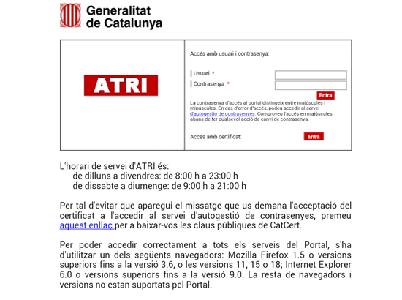 Modificacions Portal ATRI
